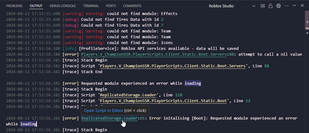 Nexus Sync - Roblox Studio output to VSCode output - Rojo/Argon - Community Resources ...