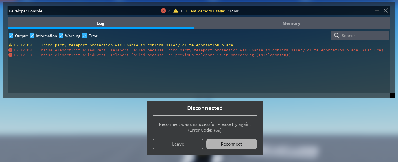 Third Party Teleport Protection causes TeleportService APIs to keep affected users in processing ...