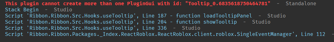 "This plugin cannot create more than one PluginGUI" error - Scripting Support - Developer Forum ...