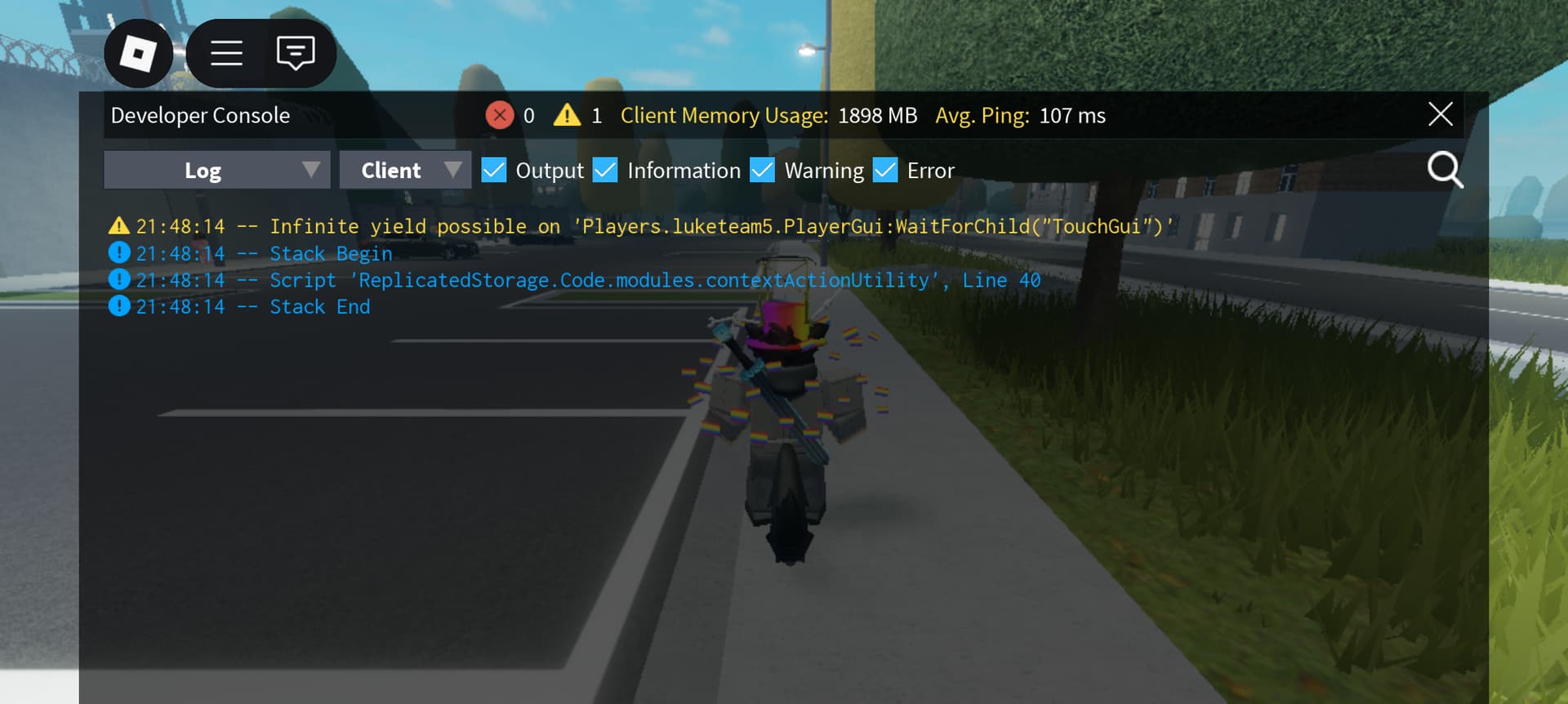 Infinite yield on ContextActionService - Engine Bugs - Developer Forum | Roblox