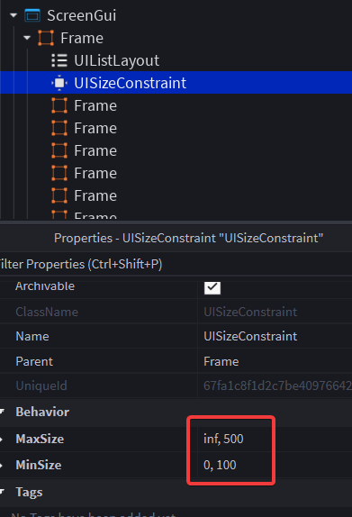 UISizeConstraint does not apply to GuiObjects with AutomaticSize ...