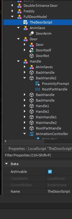 How do I can play animation of objects such as parts or doors made in the moon animation with ...