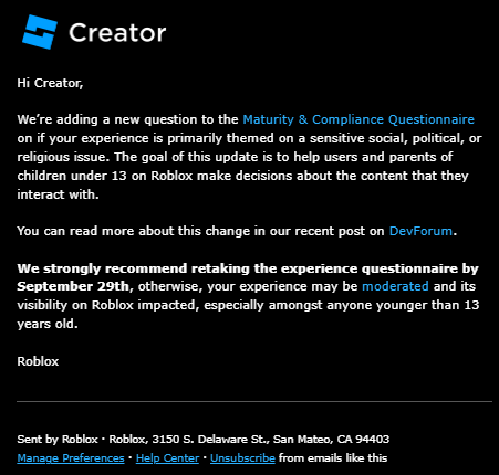 If my game is private, do I need to set a maturity rating? - Platform Usage Support - Developer ...
