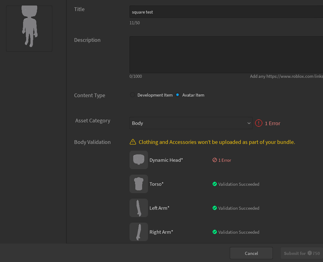 Roblox UGC Bundles Are WAY Too Strict - Catalog Asset Bugs - Developer Forum | Roblox