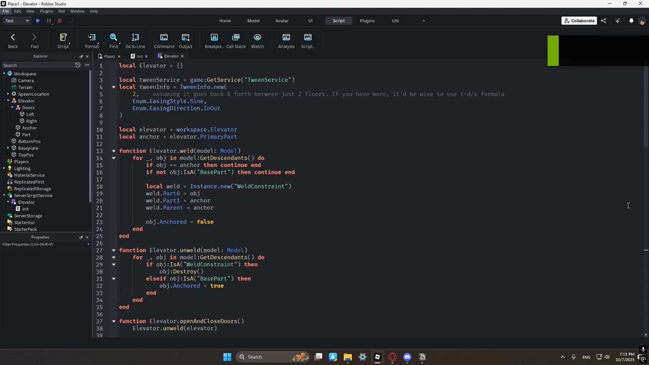 Problem with making my elevator move [SOLVED] - Scripting Support - Developer Forum | Roblox