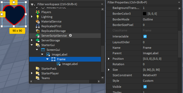 Health Heart UI - Art Design Support - Developer Forum | Roblox