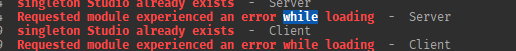 Does anyone know why a 'singleton' or 'already exists' error is occurring? - Scripting Support ...