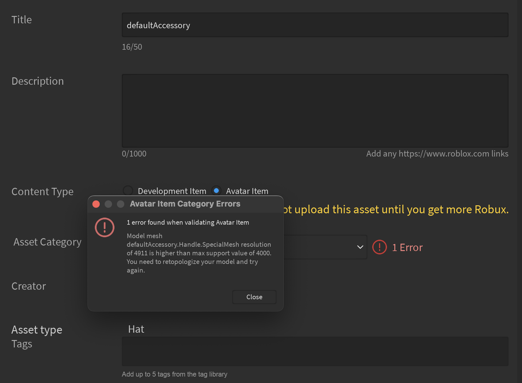 UGC Help | Posting - Platform Usage Support - Developer Forum | Roblox
