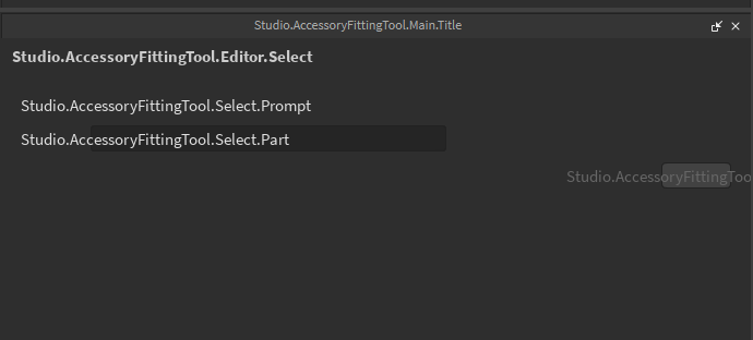 Accessory Fitting Tool / Create Accessory Tool, doesn't load correctly ...