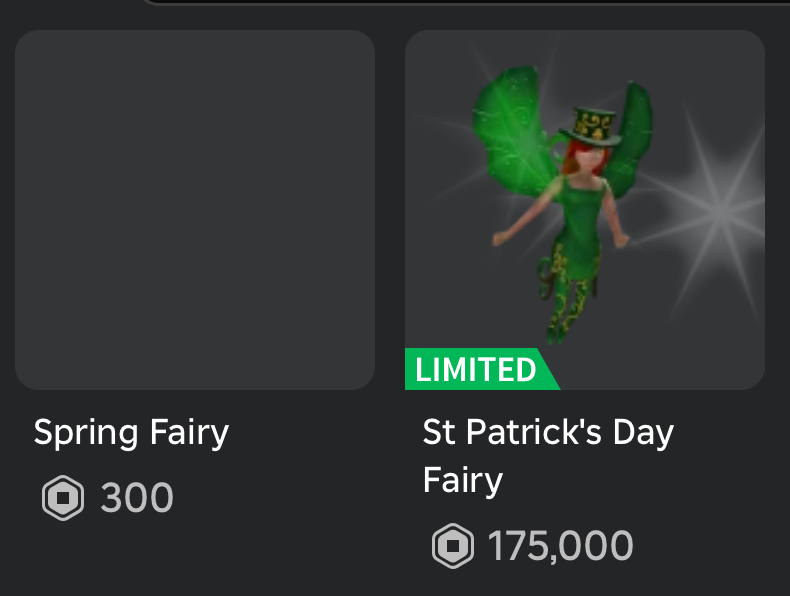 Spring Fairy Has No 2D Thumbnail Now - Catalog Asset Bugs - Developer ...