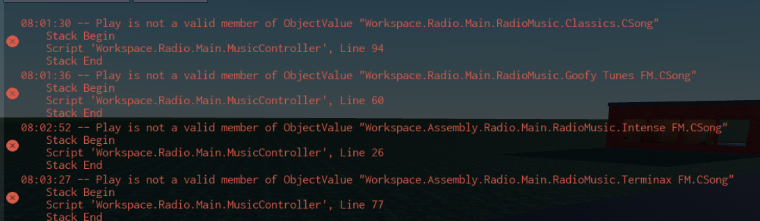I made a radio, and it randomly stops working - Scripting Support - Developer Forum | Roblox
