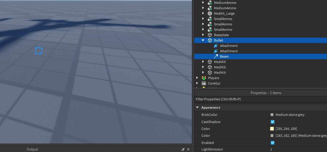 Beam is not showing up - Creations Feedback - Developer Forum | Roblox