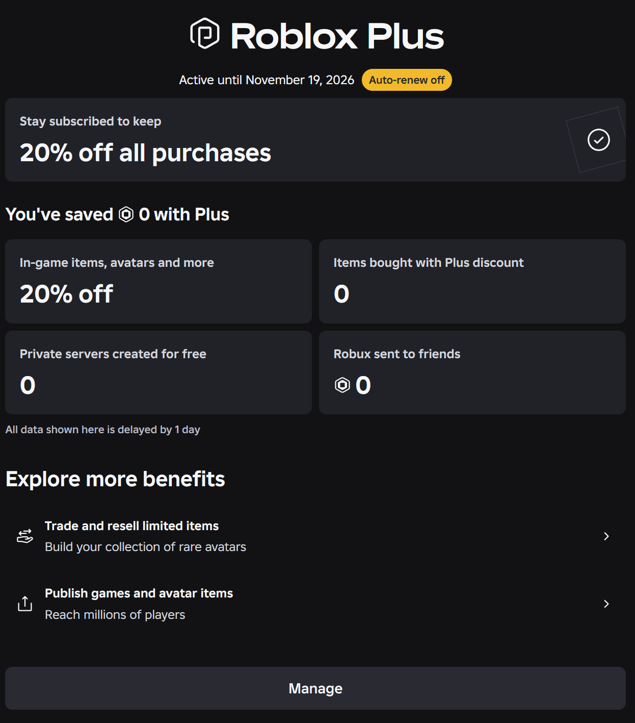 Can't change subscription auto-renew for Roblox Plus - Purchasing Bugs ...