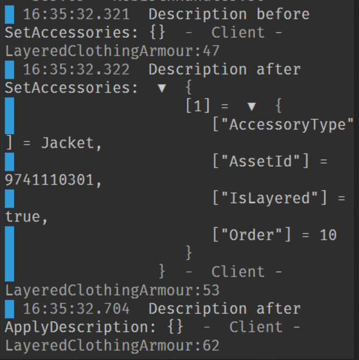 Applying LayeredClothing on a NPC through Client - Scripting Support - Developer Forum | Roblox