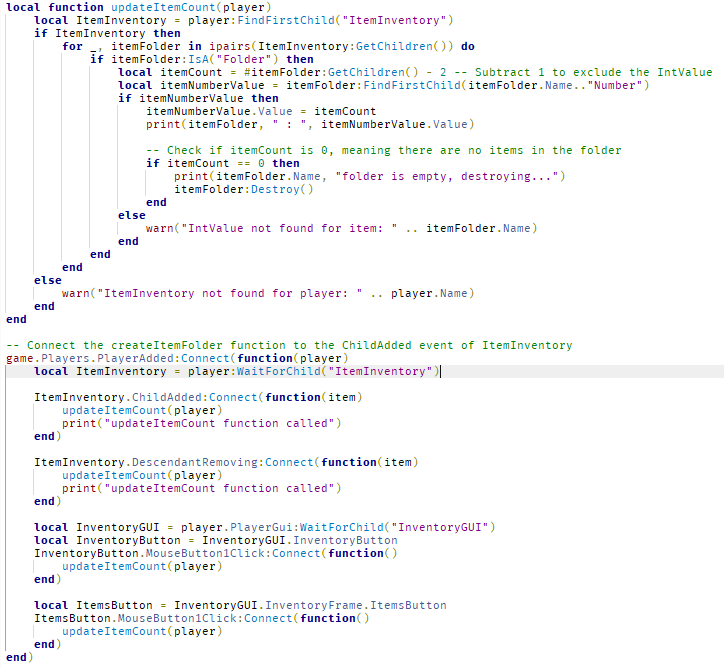A child of a folder when GetChildren() is being printed "Folder has no children" - Scripting ...