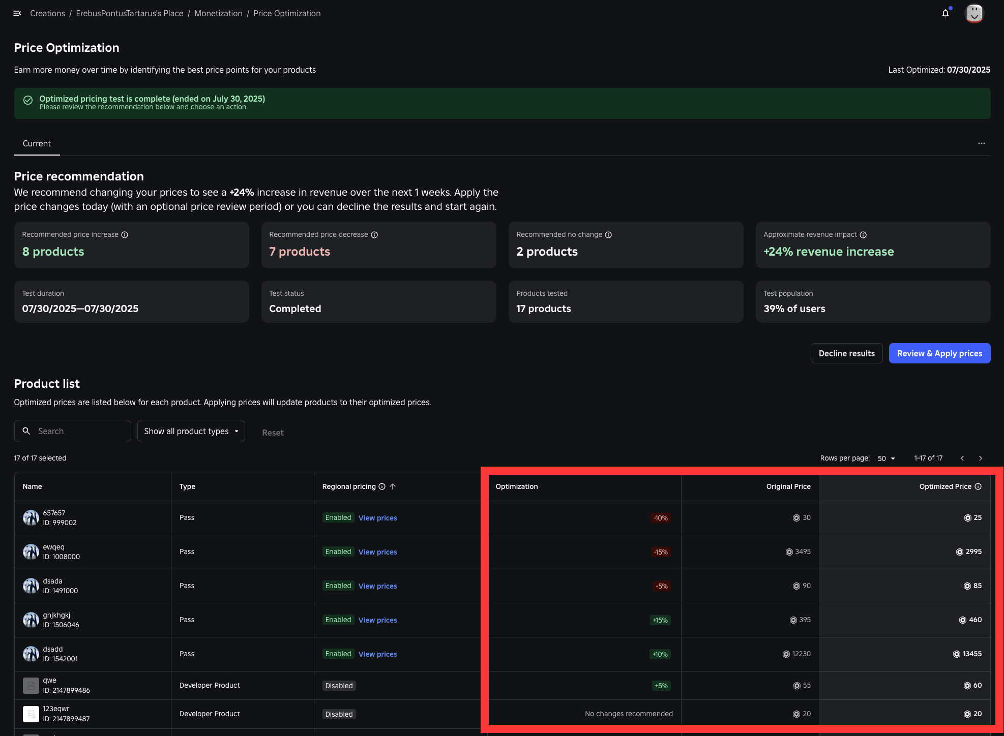 Price Optimization Now Includes Item-Level Price Recommendations ...