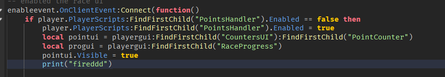 Why doesnt this become visible? - Scripting Support - Developer Forum | Roblox