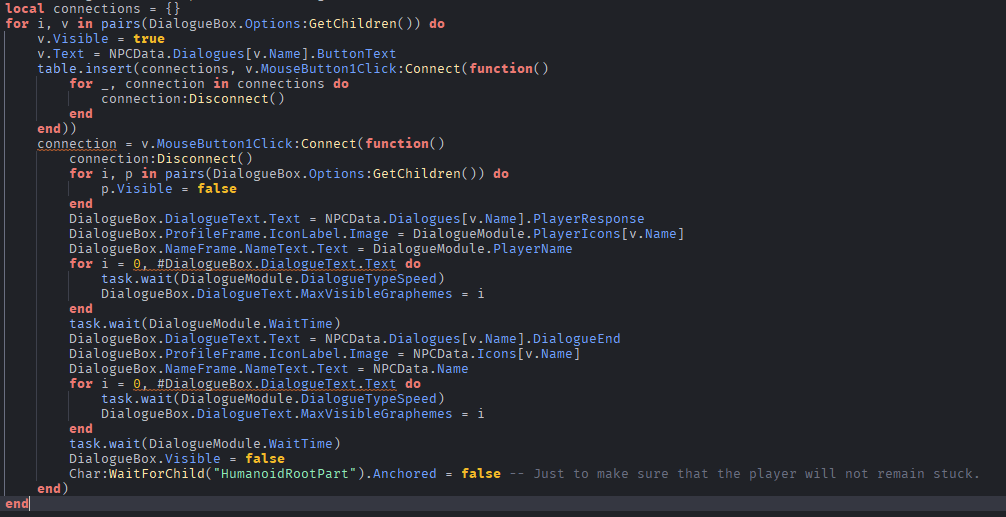 My dialogue system shows the wrong the wrong dialogue for the wrong NPC - Scripting Support ...