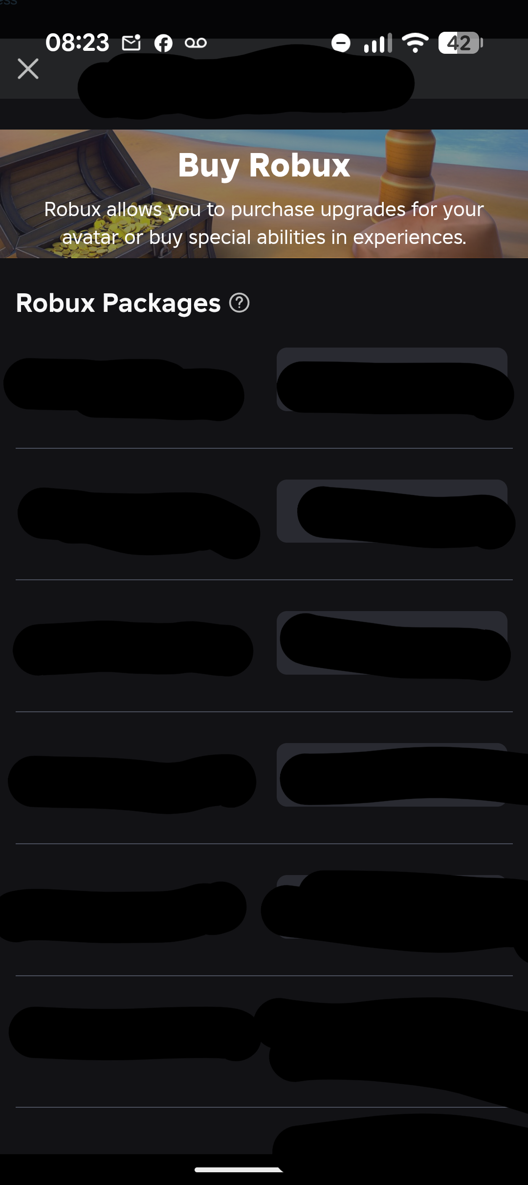 Buy Robux page header clips into notch safe zone - Roblox Application and Website Bugs ...