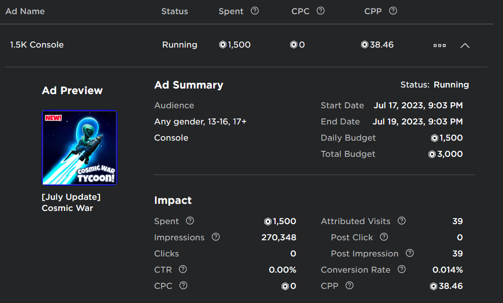 Tips in sponsoring a game - Platform Usage Support - Developer Forum | Roblox