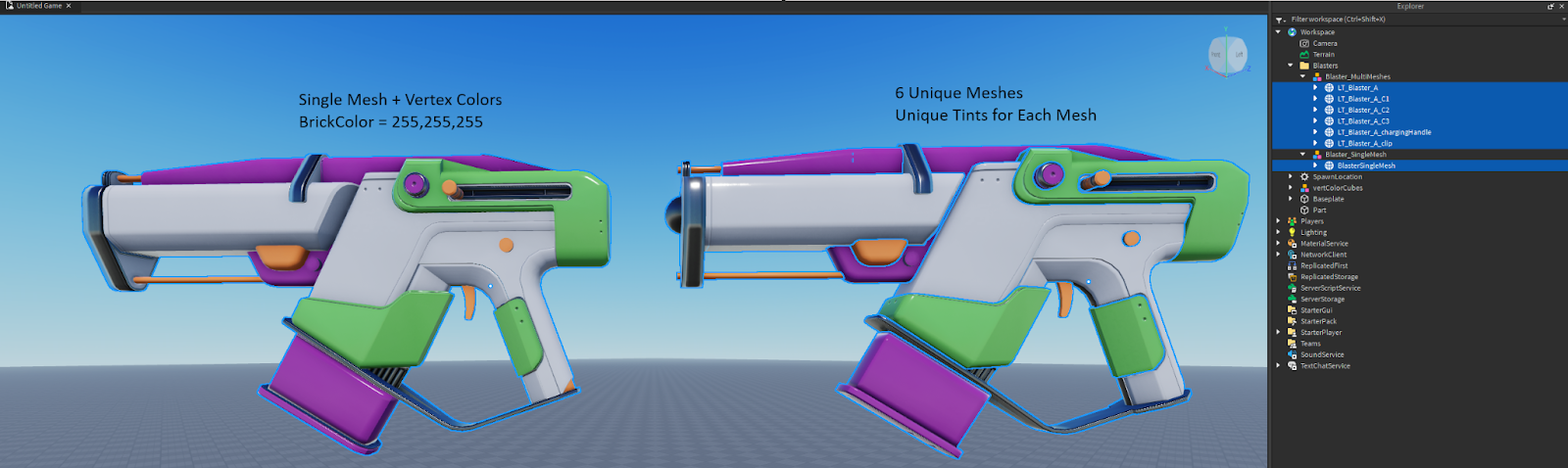 Vertex Colored Meshes using Blender and Studio - Roblox Staff - Developer Forum | Roblox