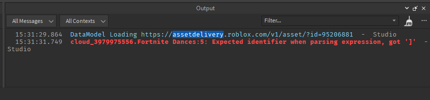 Cloud 3979975556 Fortnite Dances 5 Expected Identifier When Parsing Expression Got