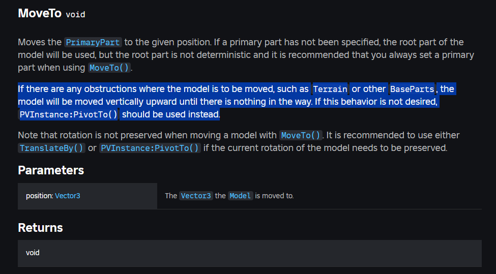 Which Is Better Moveto Or Cframe Scripting Support Developer Forum Roblox