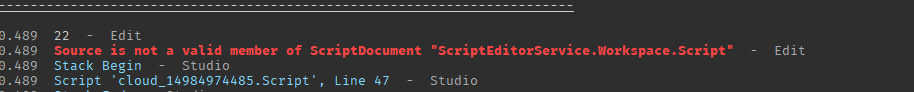 Source Is Not A Valid Member Of Script In My Plugin Scripting Support Developer Forum Roblox 