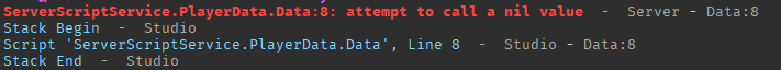 Error With Datastores Scripting Support Developer Forum Roblox 0859