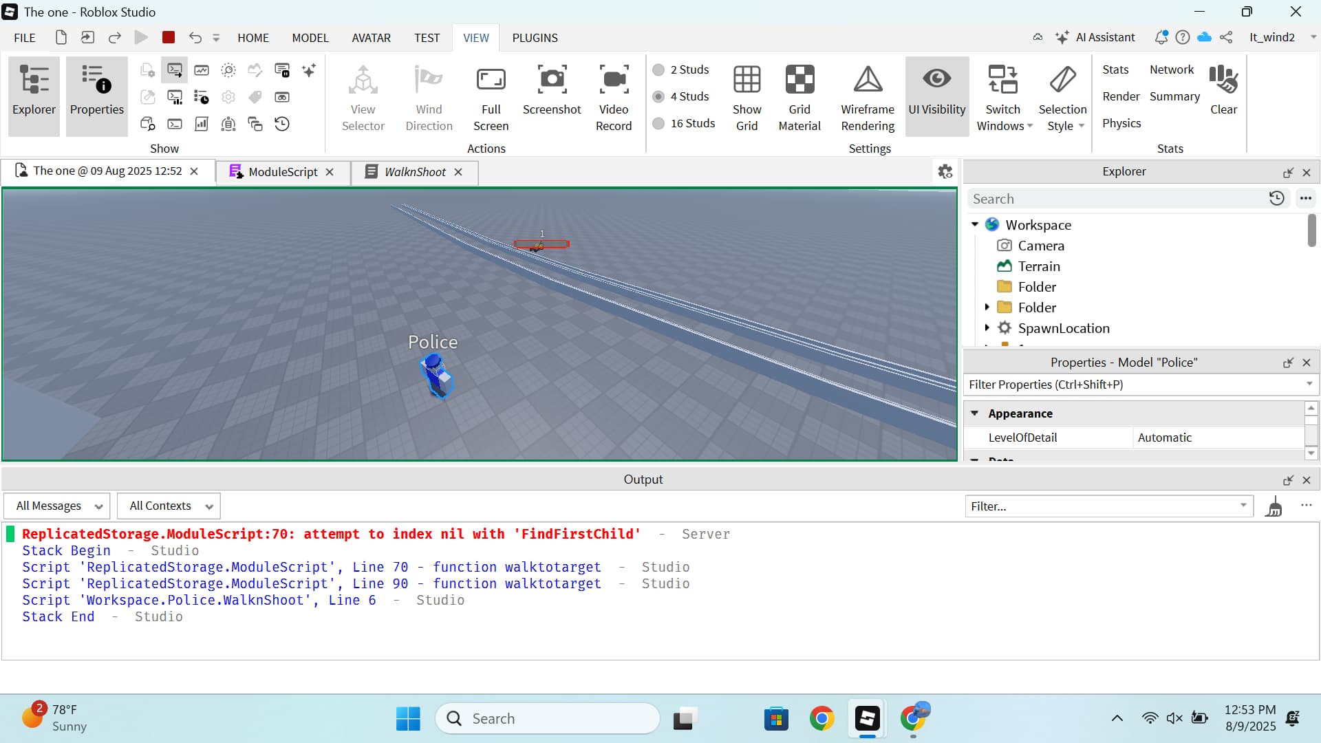 Attempt to index nil with findfirstchild - Scripting Support - Developer Forum | Roblox