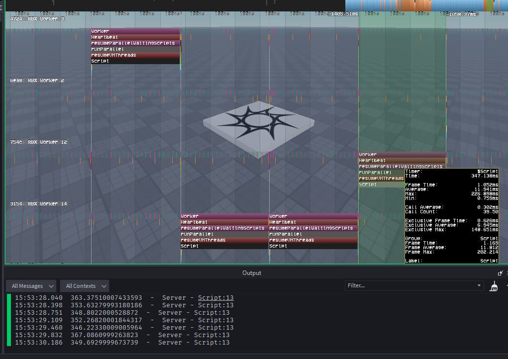 Why do threads in Parallel Luau become slower the more of them there are? - Scripting Support ...