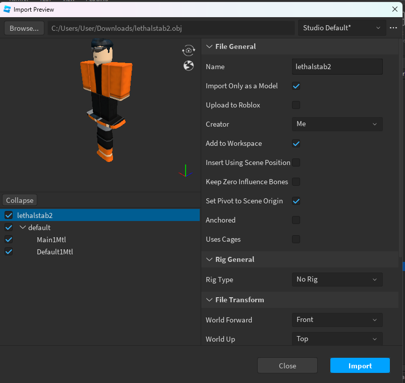 Mesh imports using one of the textures for the whole thing? - Building ...