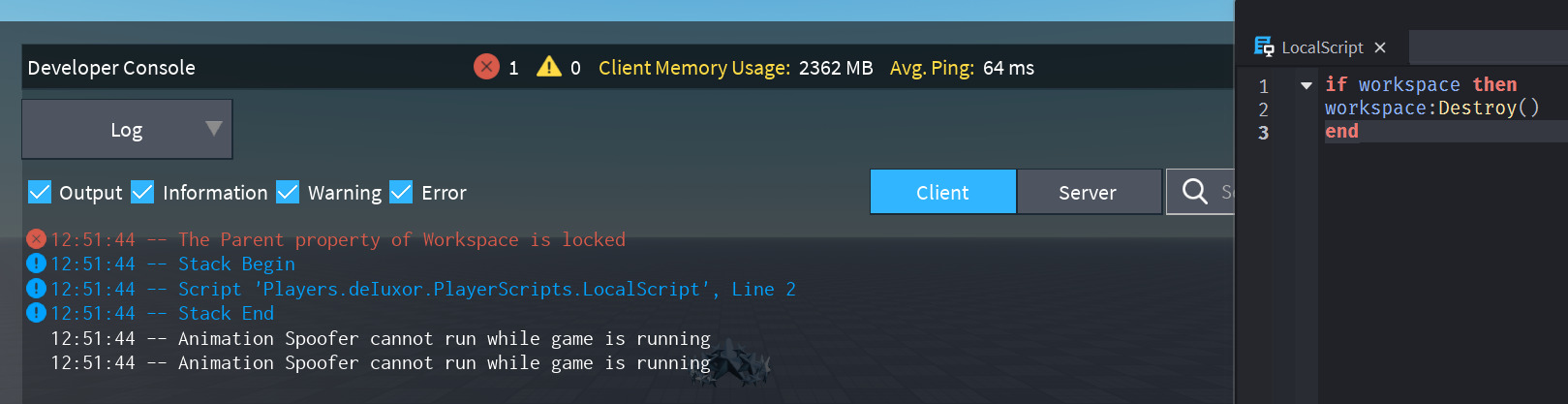 Is it possible to tell if you can destroy an object? - Scripting Support - Developer Forum | Roblox