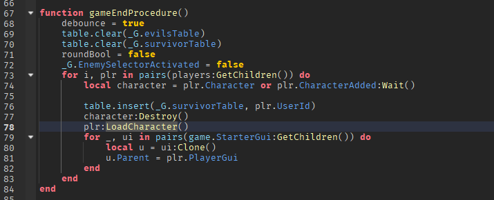 StarterGui script issues after disabling AutoLoadCharacter and then doing LoadCharacter ...