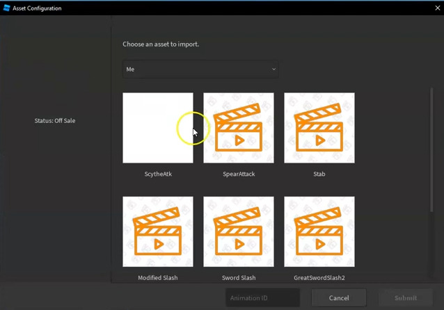 Submit button for Importing Animations is labelled as Save - Studio Bugs - Developer Forum | Roblox