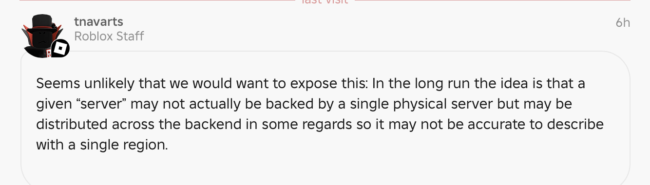 How to get the server region? - Scripting Support - Developer Forum | Roblox