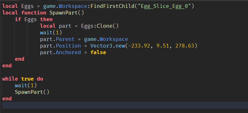 Parts Spawning Not working - Platform Usage Support - Developer Forum ...