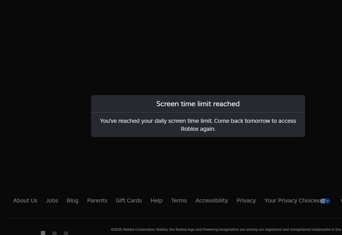 Website daily limits lock you out of everything and tell you that your ...