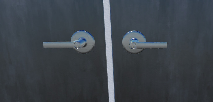 Checking if a knob is on the left/right side of a double door ...