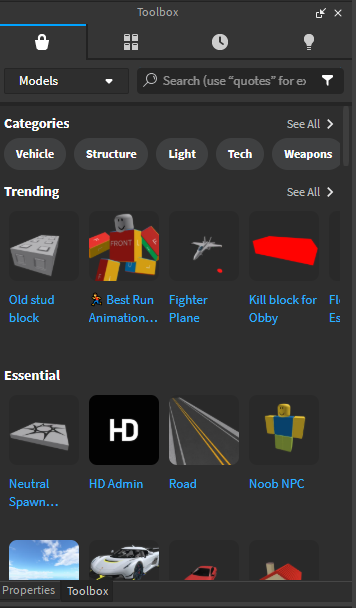 Revert updated toolbox - Platform Usage Support - Developer Forum | Roblox