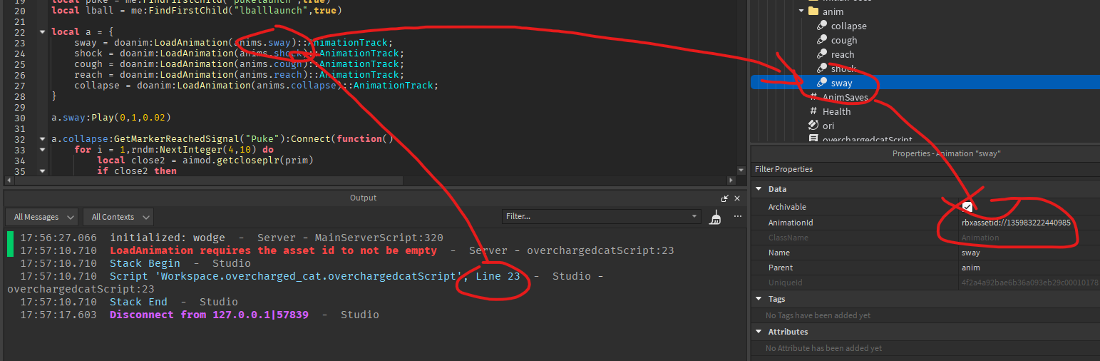 "loadanimation requires the asset id to not be empty" issue - Scripting ...