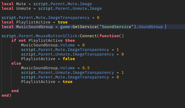 Mute Button not working - Scripting Support - Developer Forum | Roblox