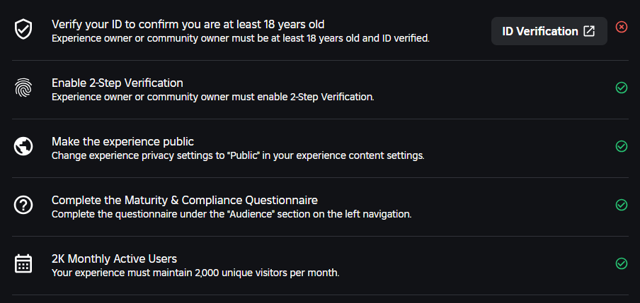 Help with account age verification - Bulletin Board - Developer Forum | Roblox