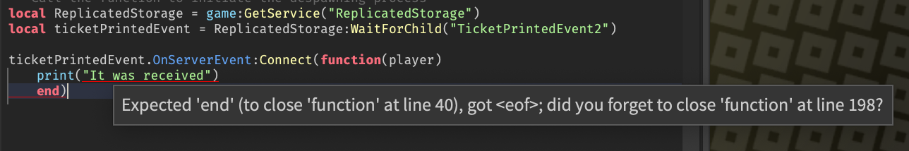 Error Occurs On Code Exactly The Same As One That Works Scripting Support Developer Forum