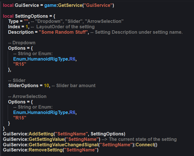 Changeable Settings Tab In CoreGui - Engine Features - Developer Forum ...