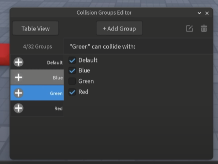 Collision groups editor not working - Studio Bugs - Developer Forum ...
