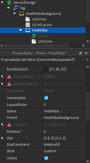 Solved Overhead Bar Ui Not Showing Correctly For All Players Only Local Scripting Support