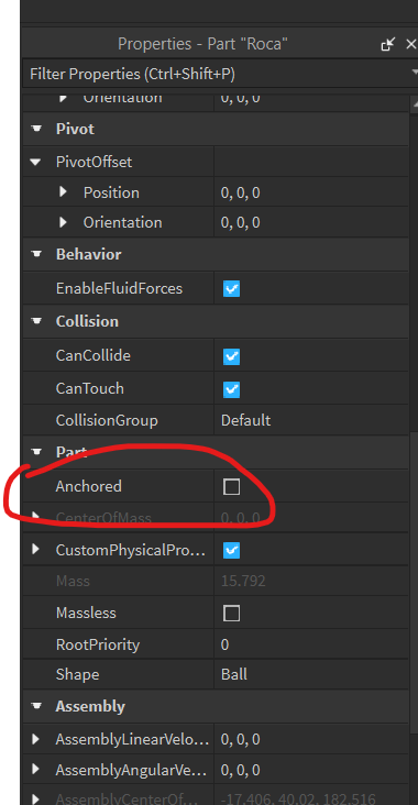Network Ownership API cannot be called on Anchored parts or parts welded to Anchored parts ...