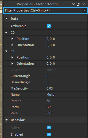 Motor not working properly - Platform Usage Support - Developer Forum | Roblox