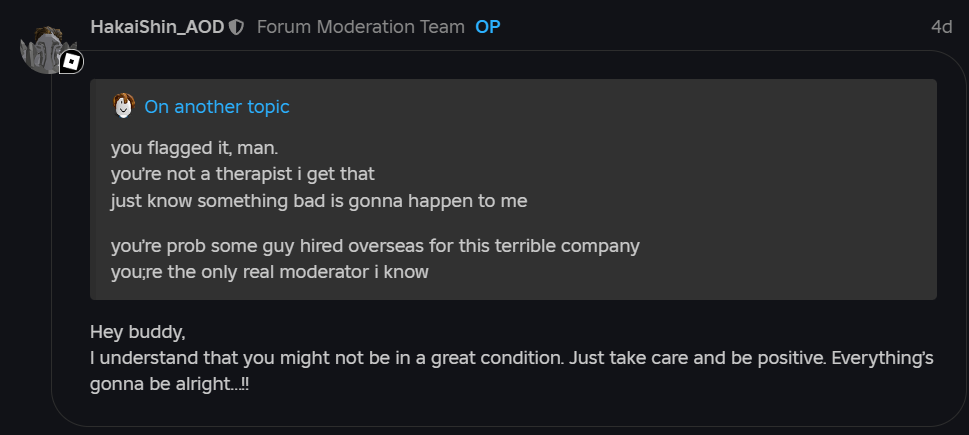 The discussion rant four - Game Design Support - Developer Forum | Roblox